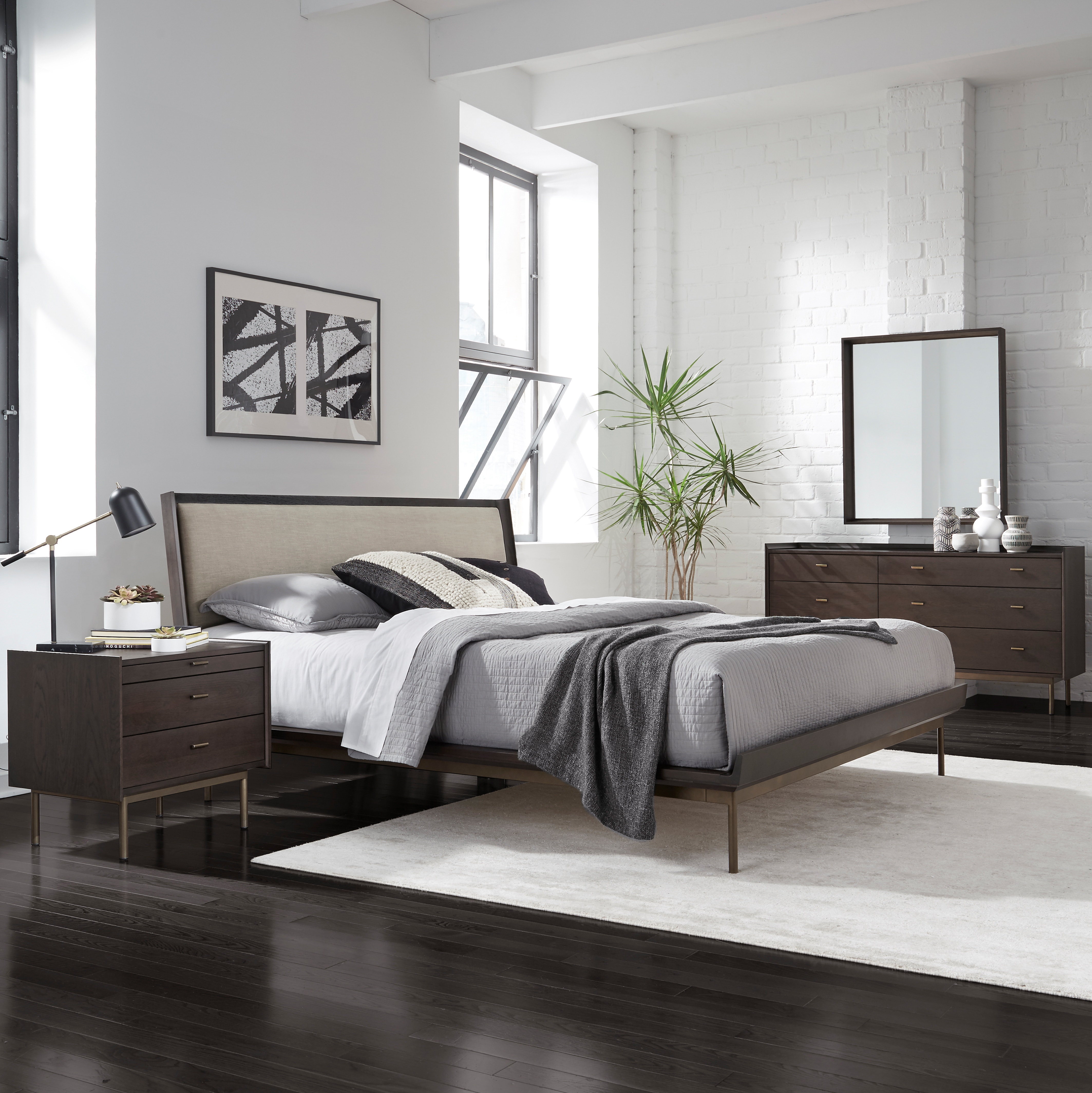 West Bros Strada Upholstered King Bed - Cottswood Interiors - Edmonton, AB